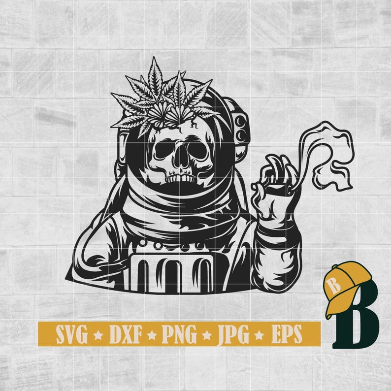 Astro Weed Svg Png Astronaut Svg Smoking Joint Svg Smoking - Etsy
