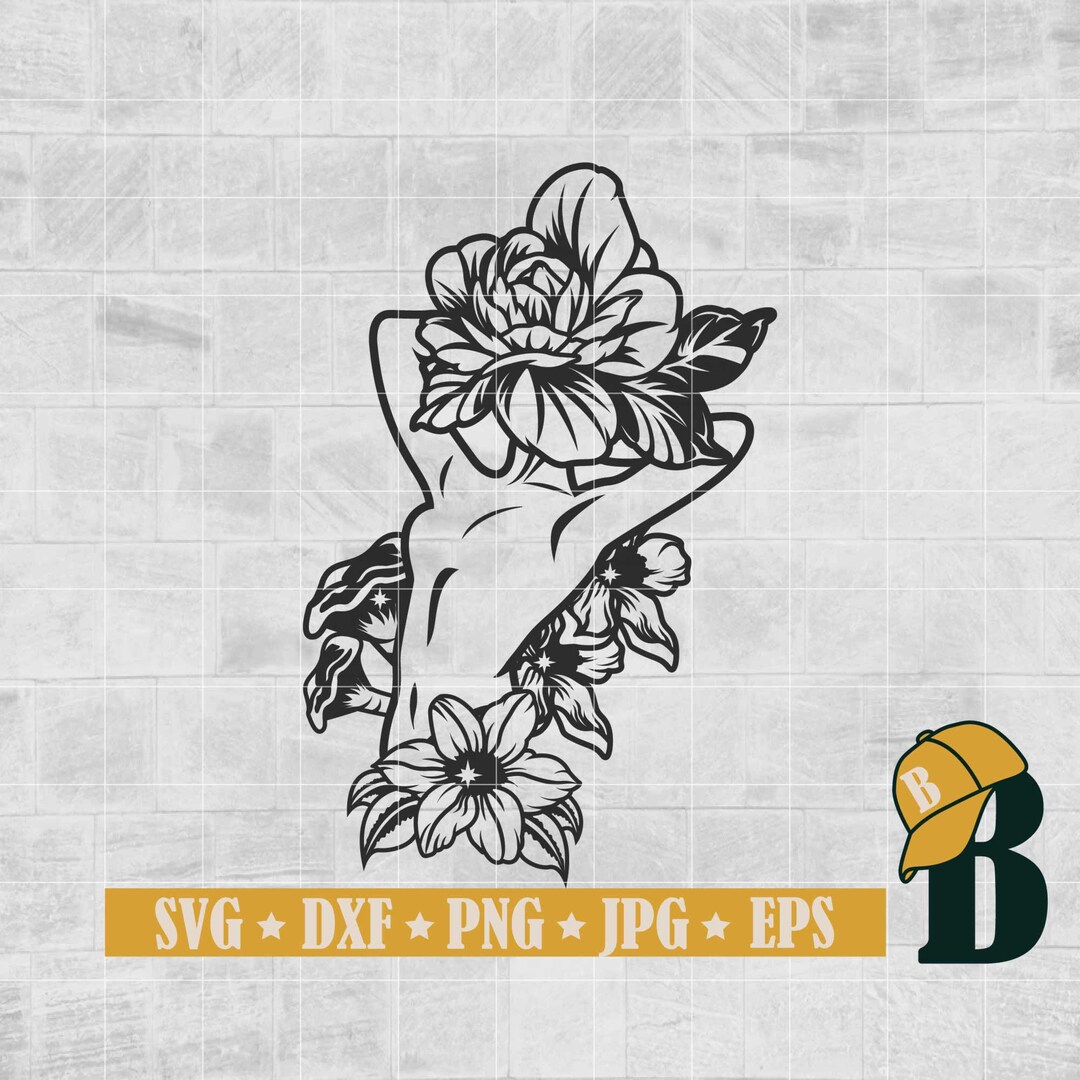 Flower Woman Svg Png, Floral Girl Svg, Sexy Girl Svg, Floral Bouquet ...