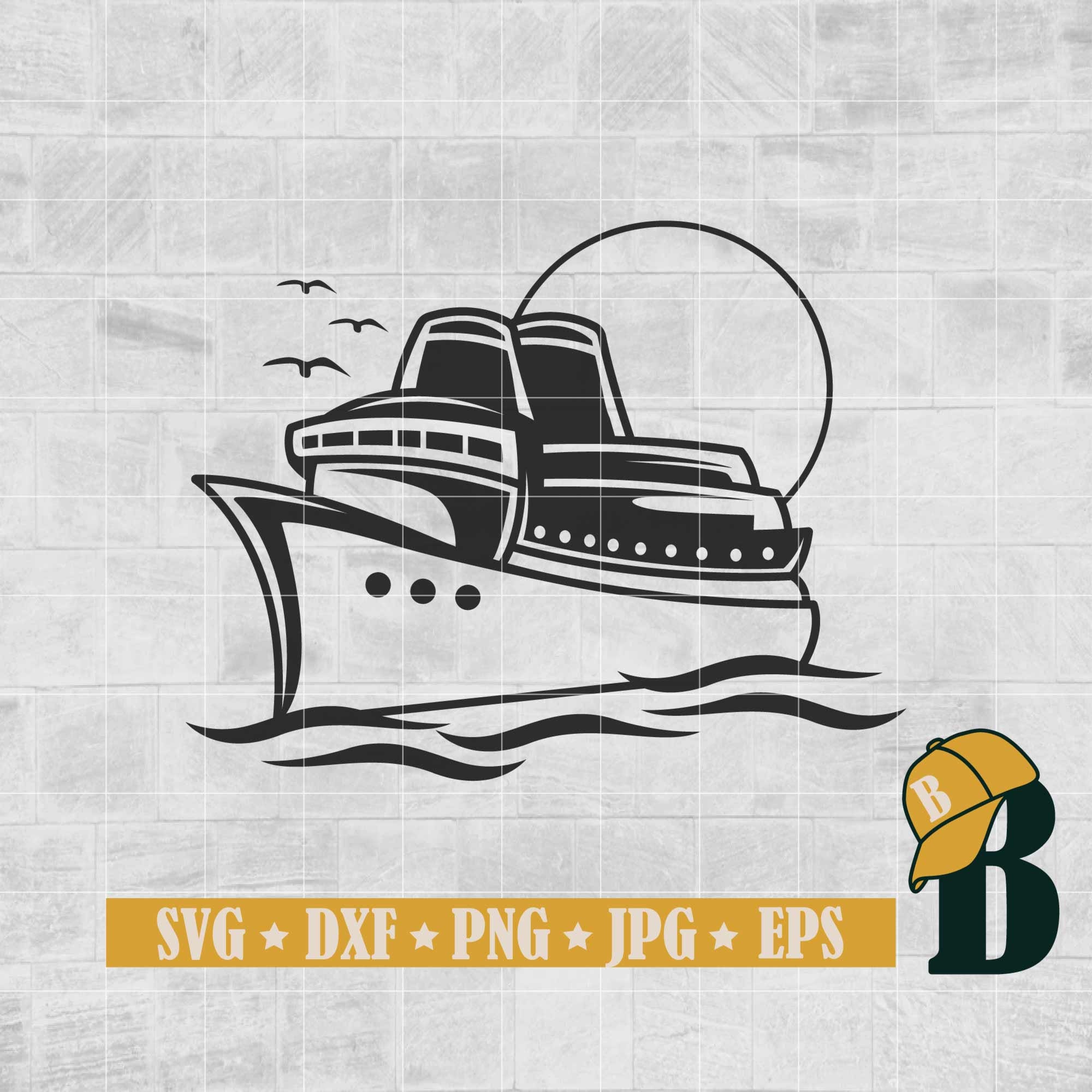 Cruise Ship SVG PNG, Beach Vacation Clipart, Ocean Liner, Nautical ...
