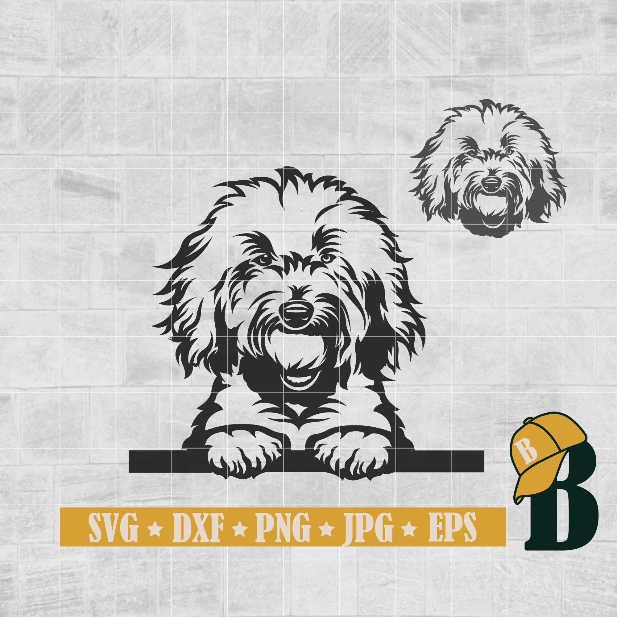 Golden Doodle Svg Png, Dog Svg, Goldendoodle SVG, Dog Silhouettes ...