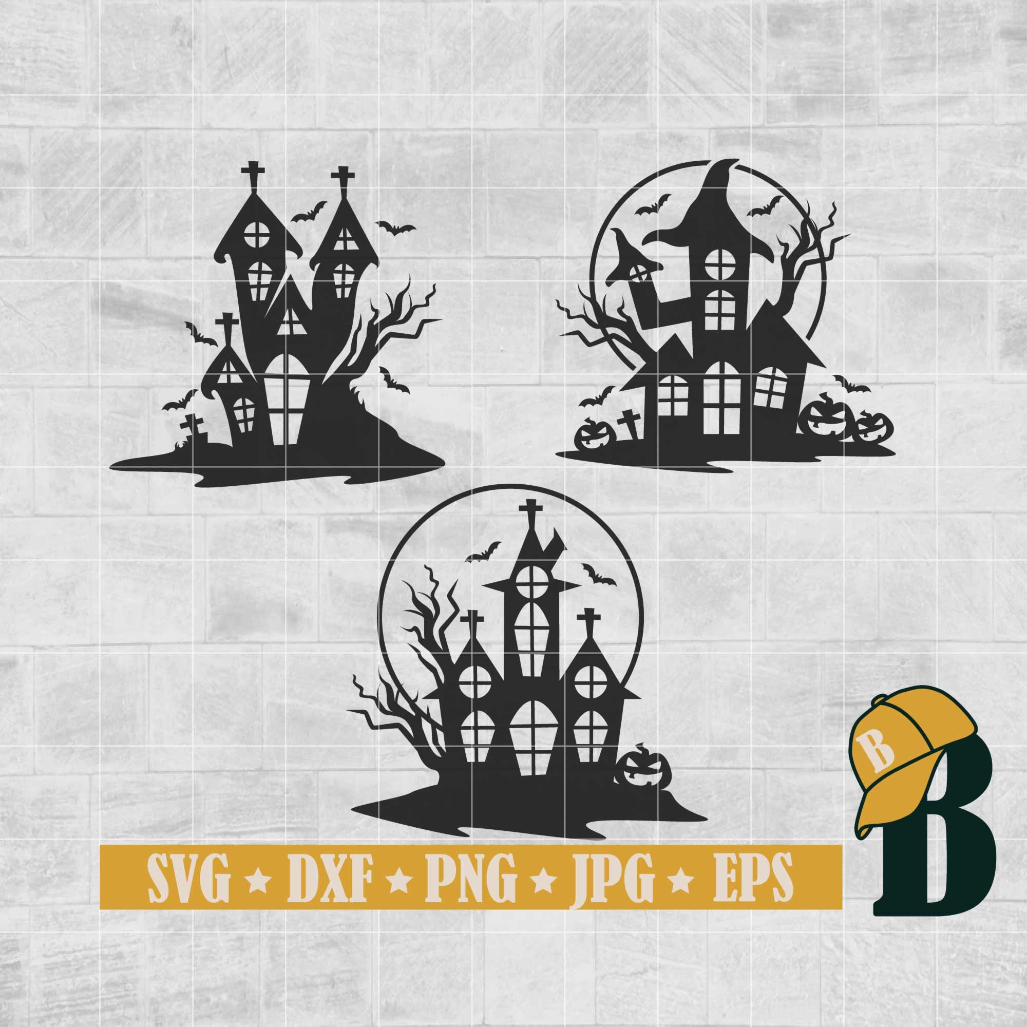 Hunted House Svg, Witch House Svg, Hunted Church Svg, Spooky House Svg ...