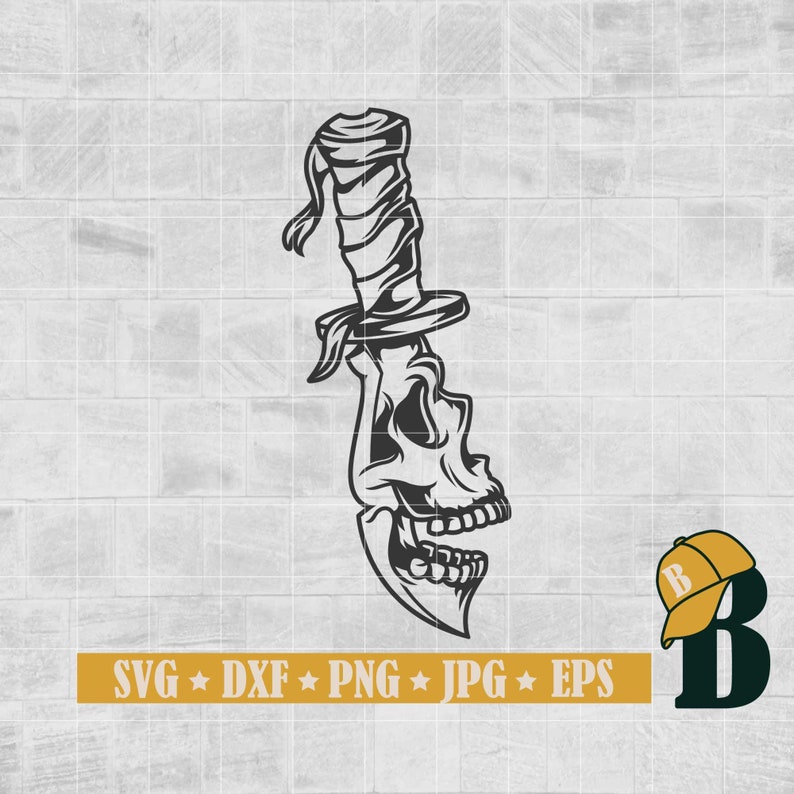 Skull Knife Svg Horror Movie Knives Svg Halloween Svg - Etsy