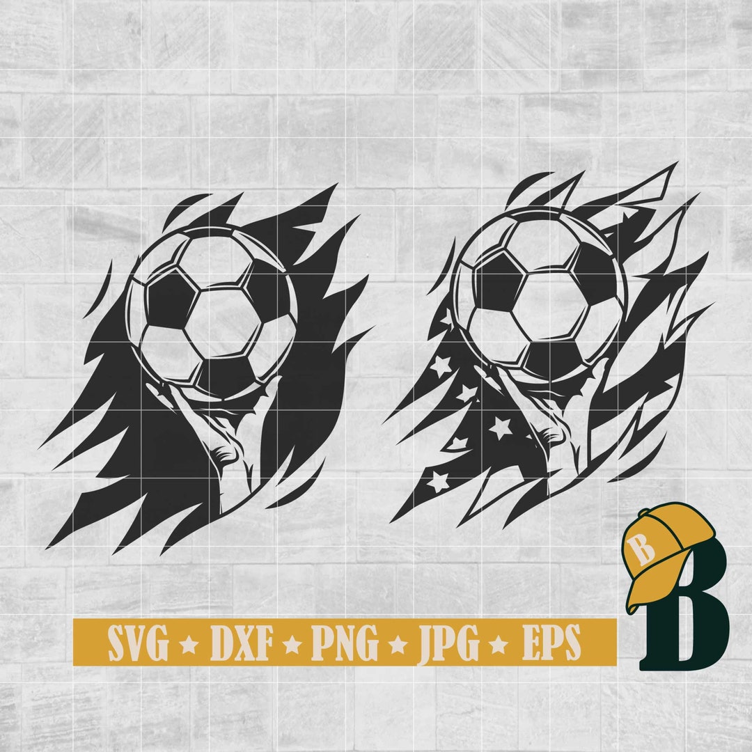 US Soccer Tear Svg Png, Soccer Ball Svg, Sports Svg, Soccer Shirt Svg ...