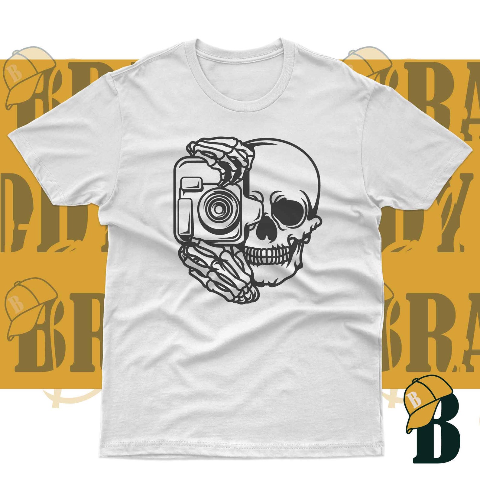 Skull Taking Picture Svg Png, Photographer Svg, Camera Svg, Photography ...
