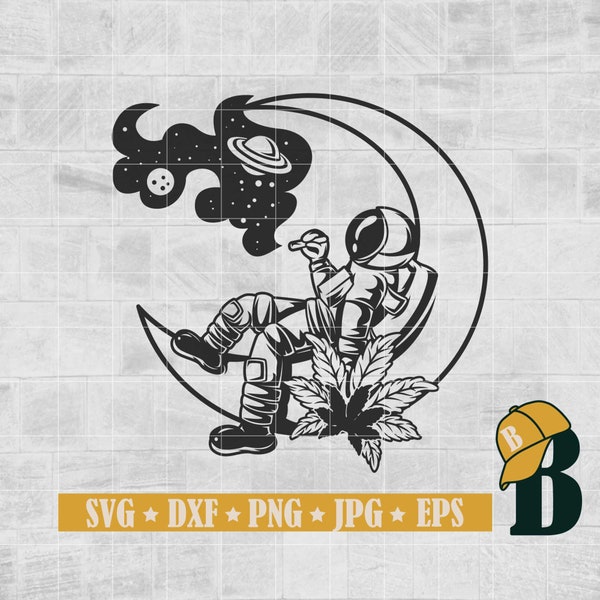 Weed Astronauta Svg - Etsy