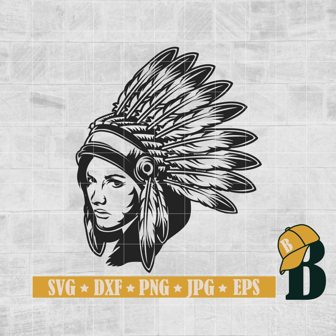 American Indian Svg Png, Native American Svg, Headdress Svg, Indian ...