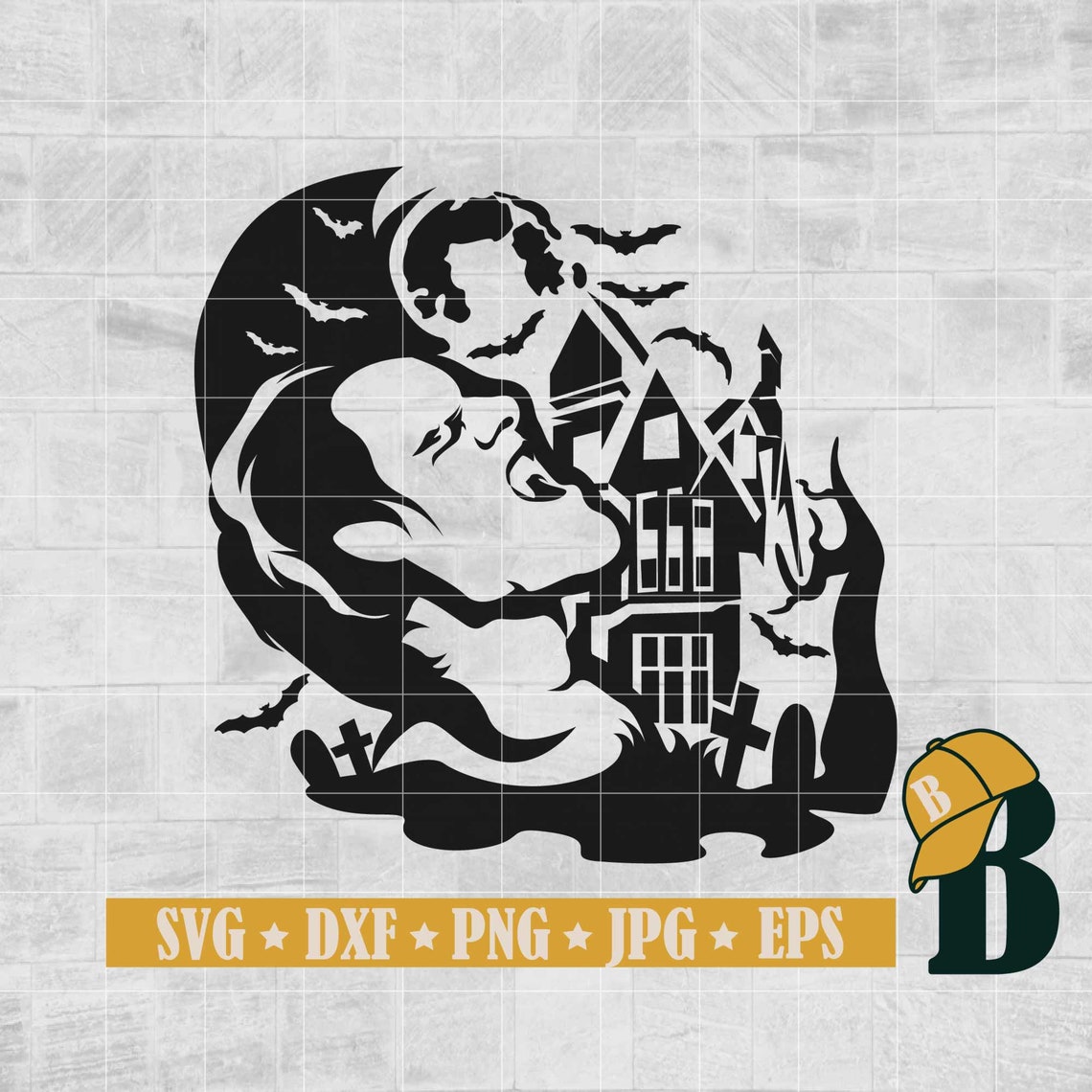 Vampire Svg Png Halloween Svg Vampire Clipart Vampire Scene - Etsy