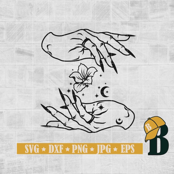 Witch Hands Svg Magic Hand Svg Celestial Hand Svg Fairy - Etsy