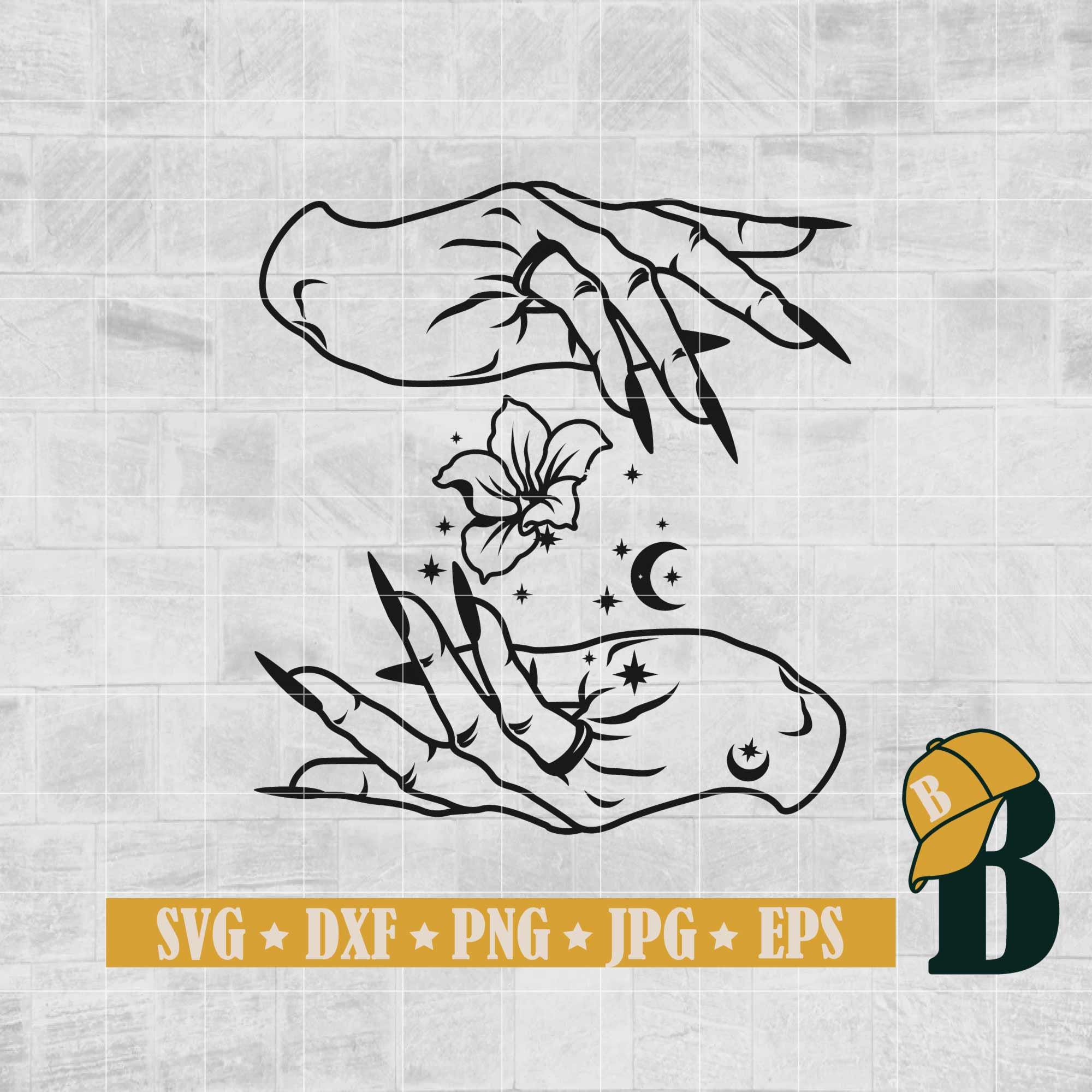 Witch Hands Svg, Magic Hand Svg, Celestial Hand Svg, Fairy Hand Svg ...