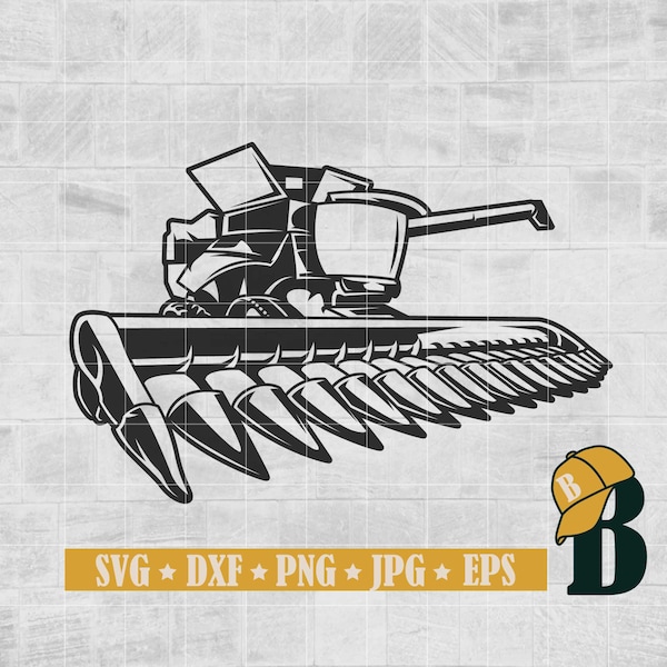 Combine Tractor Dxf - Etsy