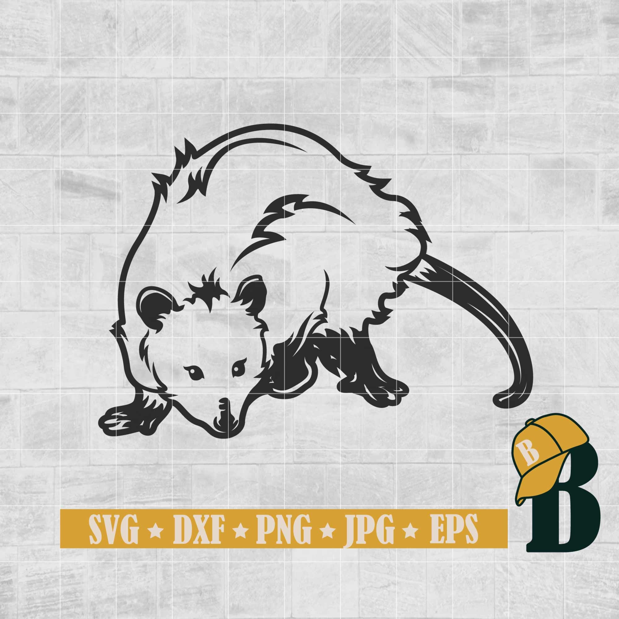 Opossum SVG PNG, Possum, Woodland, Wild Virginia Opossum Peeking, Cute ...