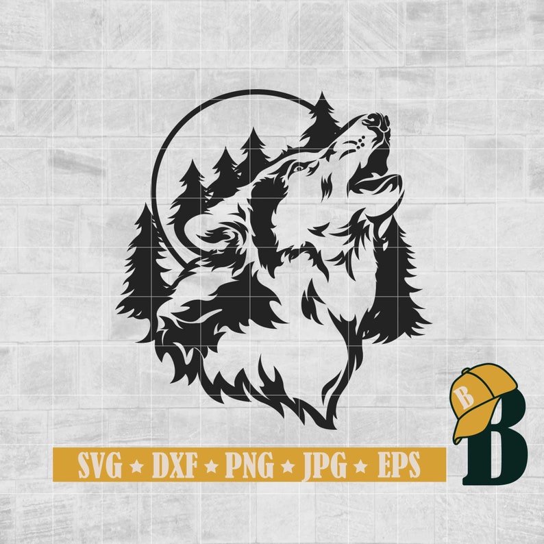 Howling Wolf Svg Wolf Svg Wolf Shirt Svg Animal Shirt Svg - Etsy