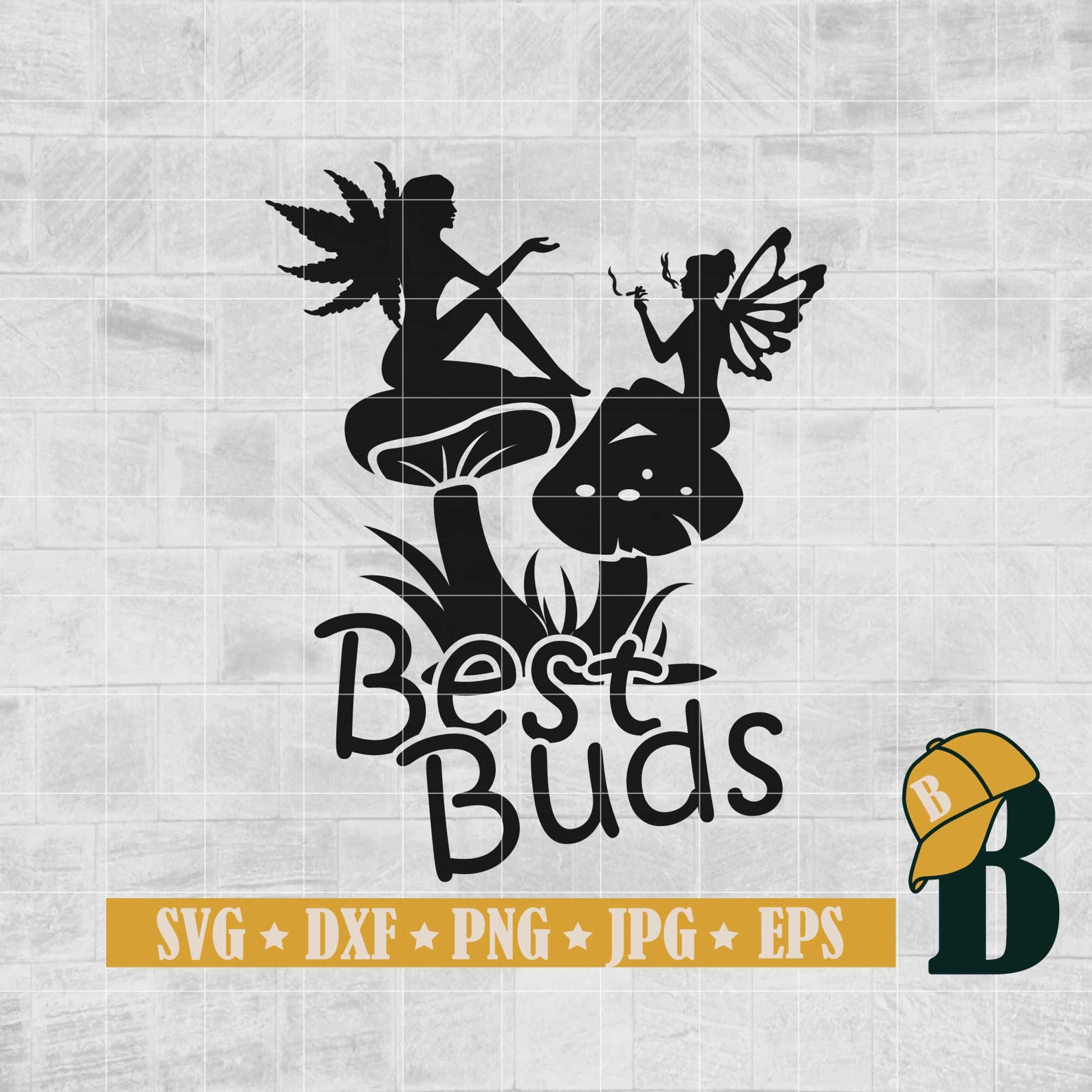 Best Buds Svg Weed Fairy Svg Fairy Clipart Smoking Weed - Etsy