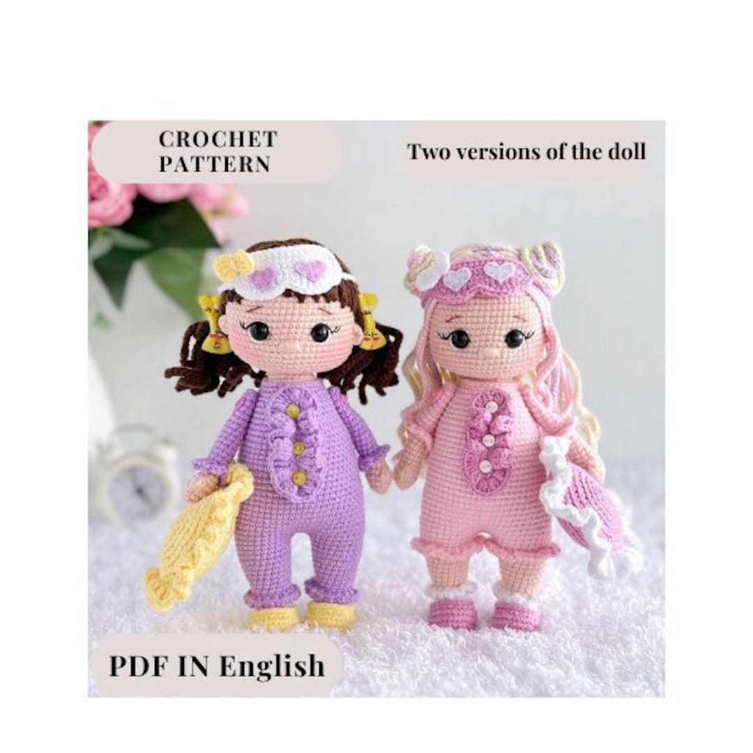 Crochet Doll PATTERN PDF in English Crochet Pattern Amigurumi Doll Stuffed Doll Pattern ...