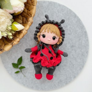 Ladybug PATTERN PDF in English Crochet Pattern Amigurumi Doll Stuffed ...