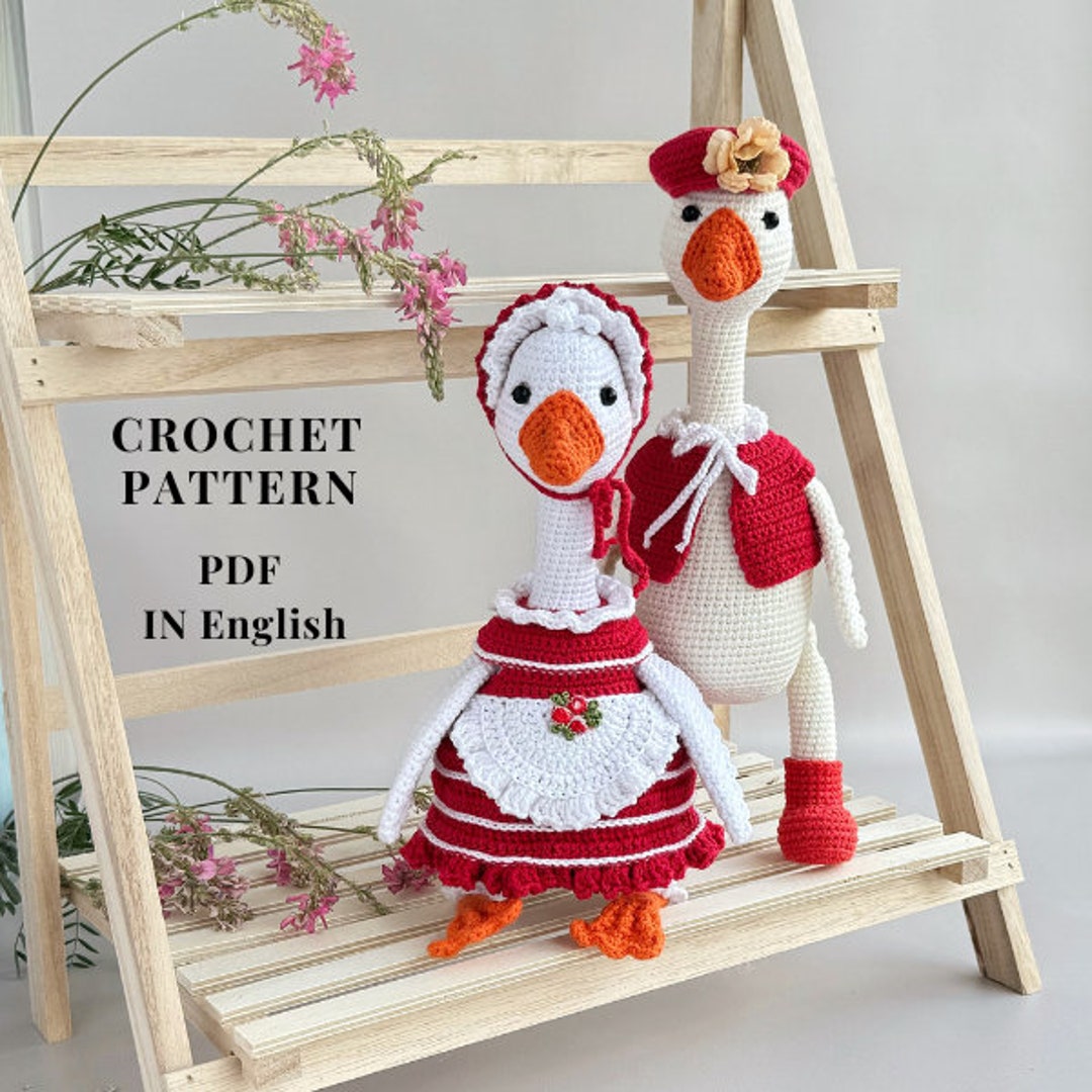 Crochet Goose Pattern PATTERN PDF in English Pattern Stuffed Bird ...