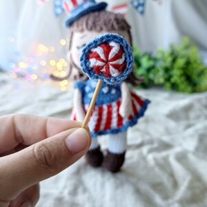 Independence Day Crochet Amigurumi Pattern: 5-in-1 Doll, Mugs, Donut ...