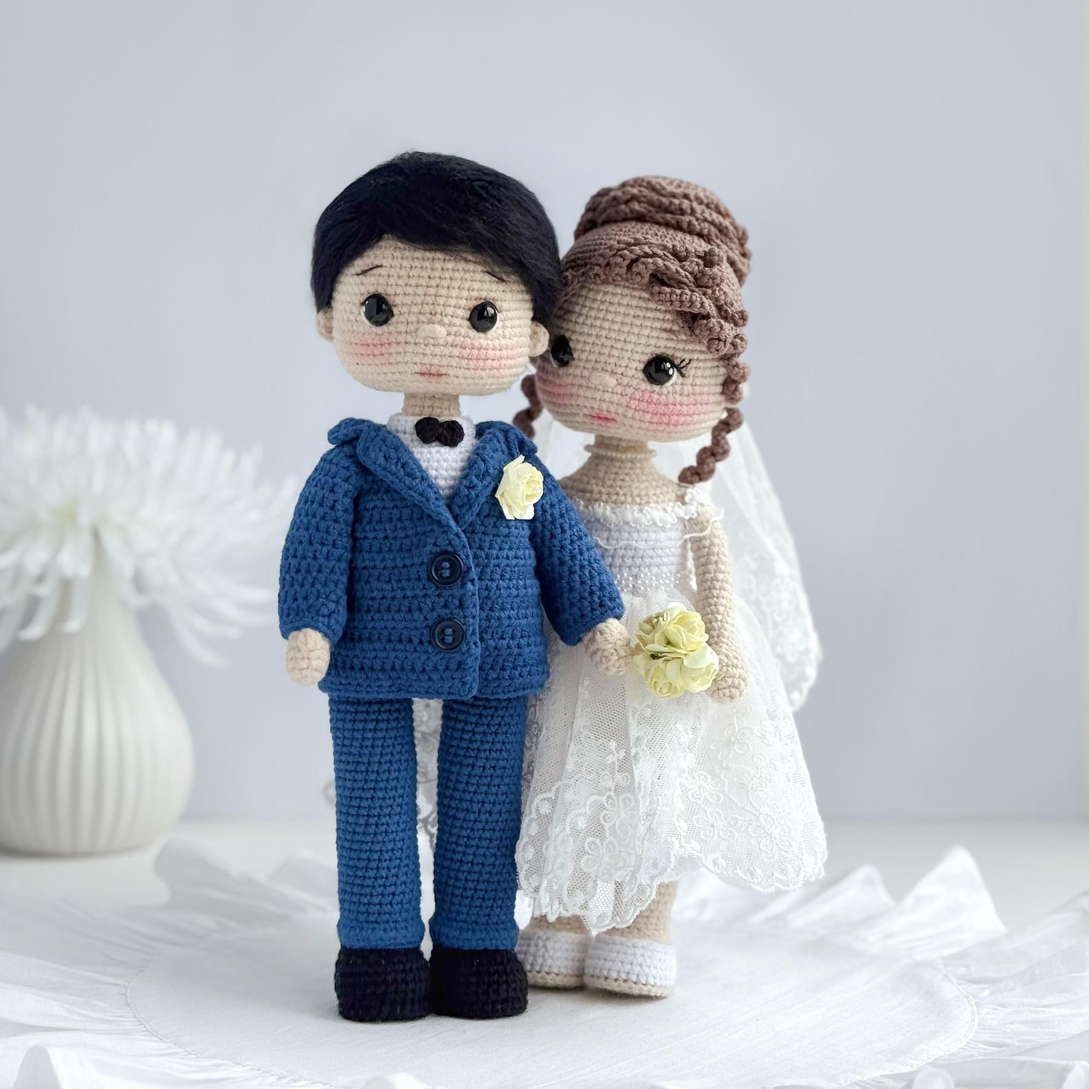 Crochet Bride and Groom Doll Pattern: Amigurumi Wedding Set (PDF ...