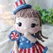 Independence Day Crochet Amigurumi Pattern Set 5 in 1 Doll - Etsy
