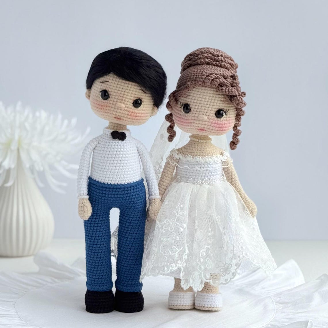 Crochet Bride and Groom Doll Pattern: Amigurumi Wedding Set (PDF ...