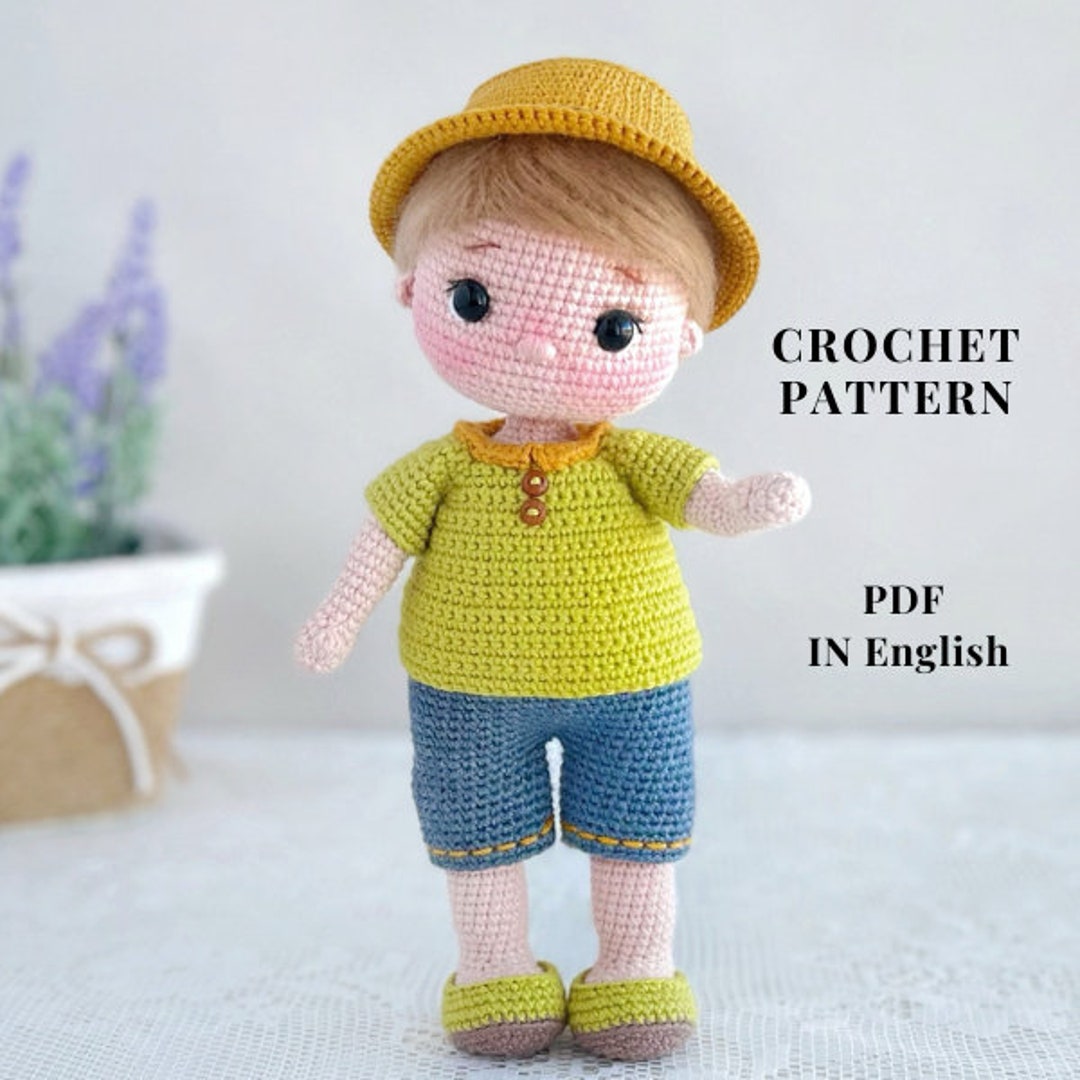 Crochet Doll Boy PATTERN PDF in English Crochet Pattern Amigurumi Doll ...