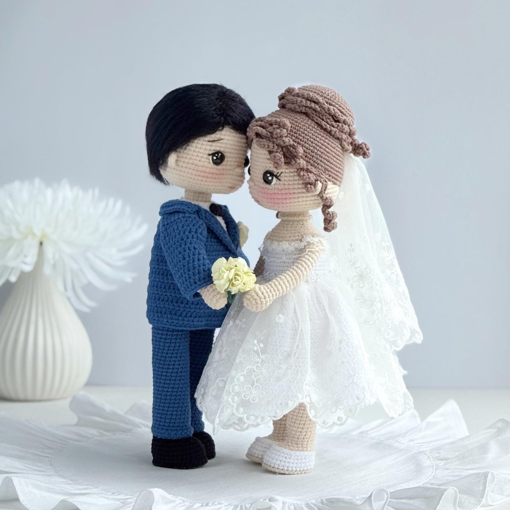 Crochet Bride and Groom Doll Pattern: Amigurumi Wedding Set (PDF ...