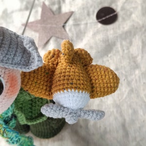Сrochet Amigurumi Pattern Doll Pilot Aviator With Airplane PDF English ...
