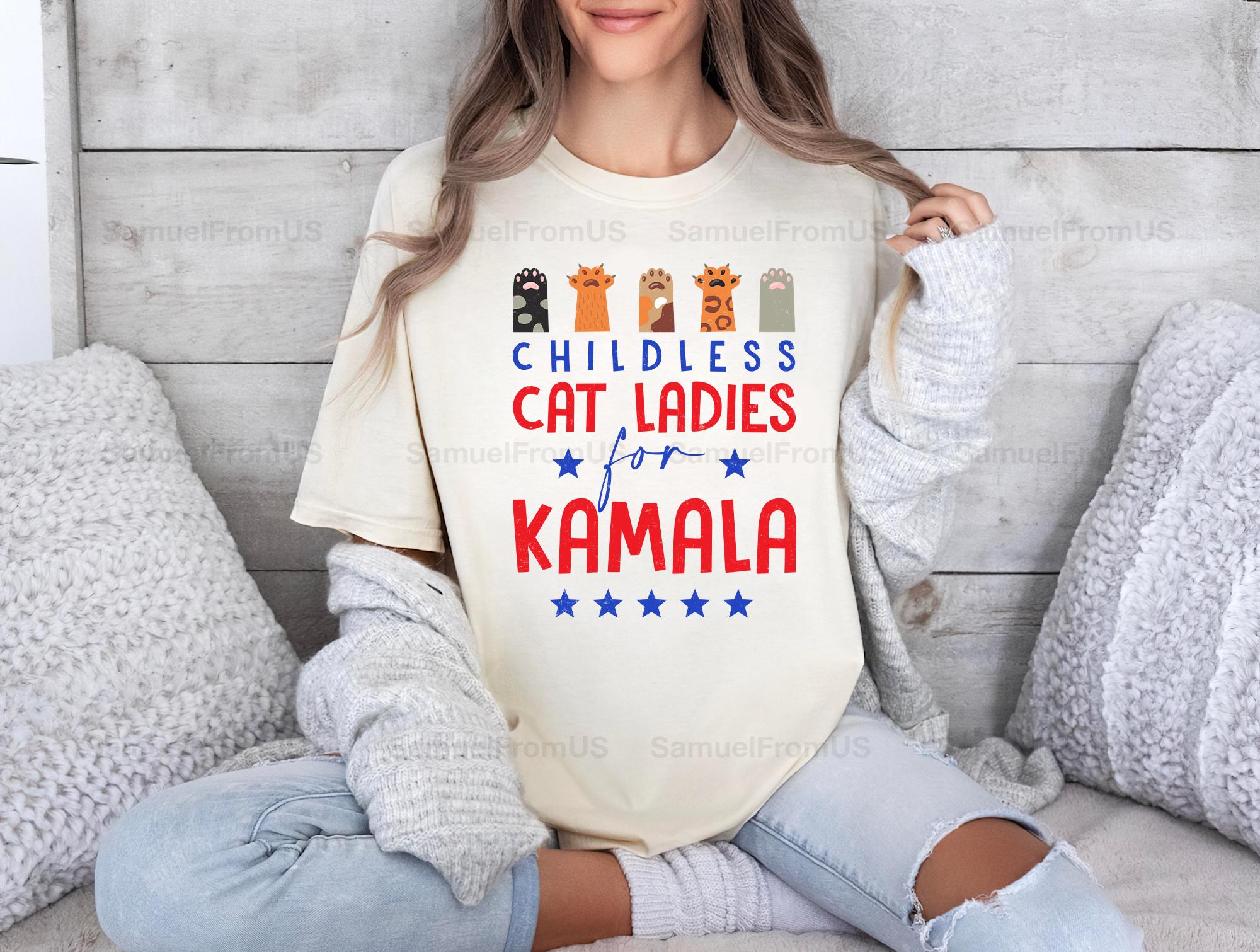 Childless Cat Ladies for Kamala PNG, Kamala Harris 2024 President Png ...