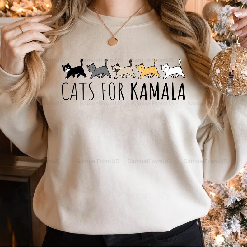 Cat for Kamala PNG, Kamala Harris 2024 President Png, Cat Mom Png ...