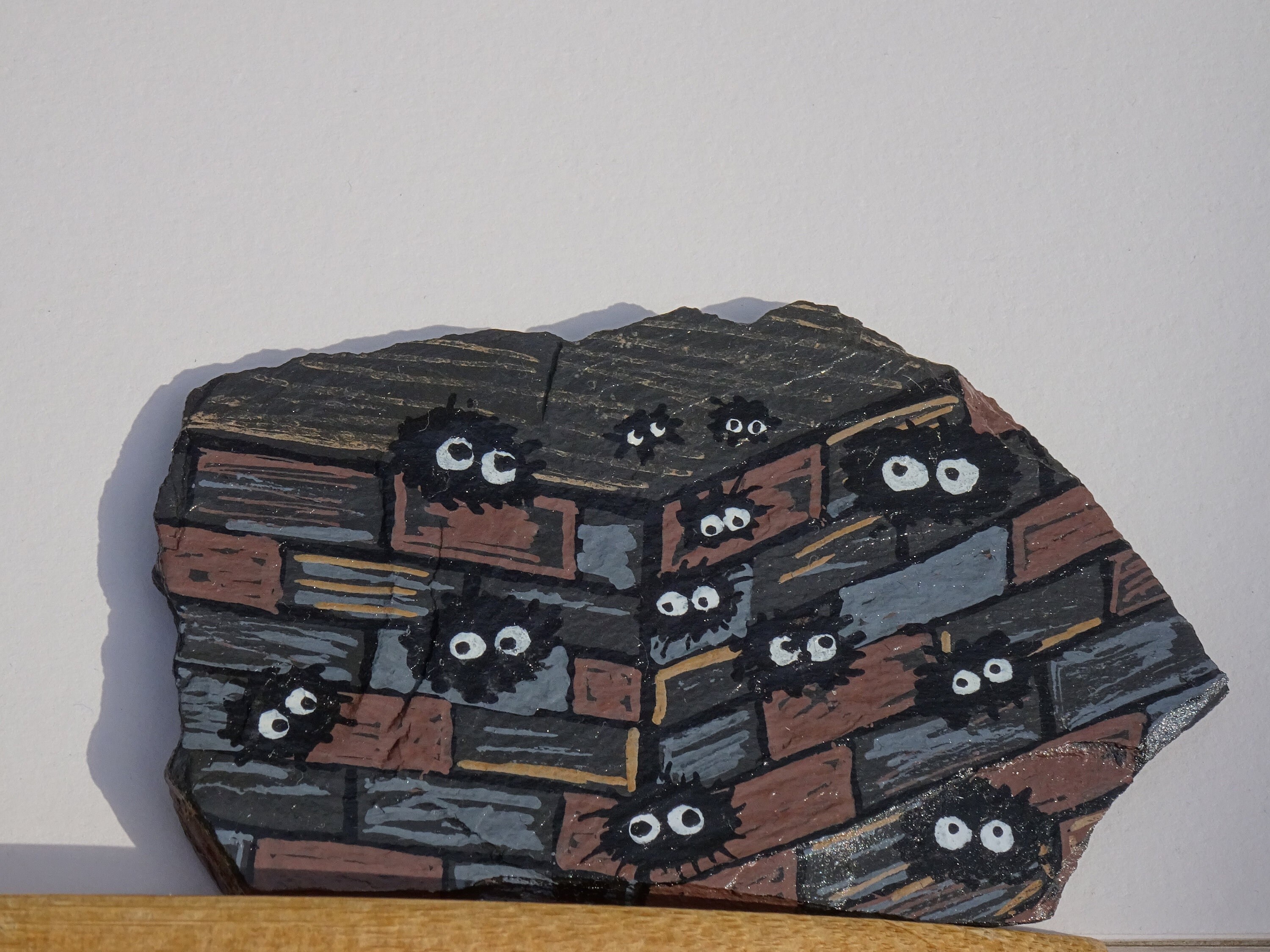 Japanese Anime Soot Sprites in the Corner Slate Drawing - Etsy Australia