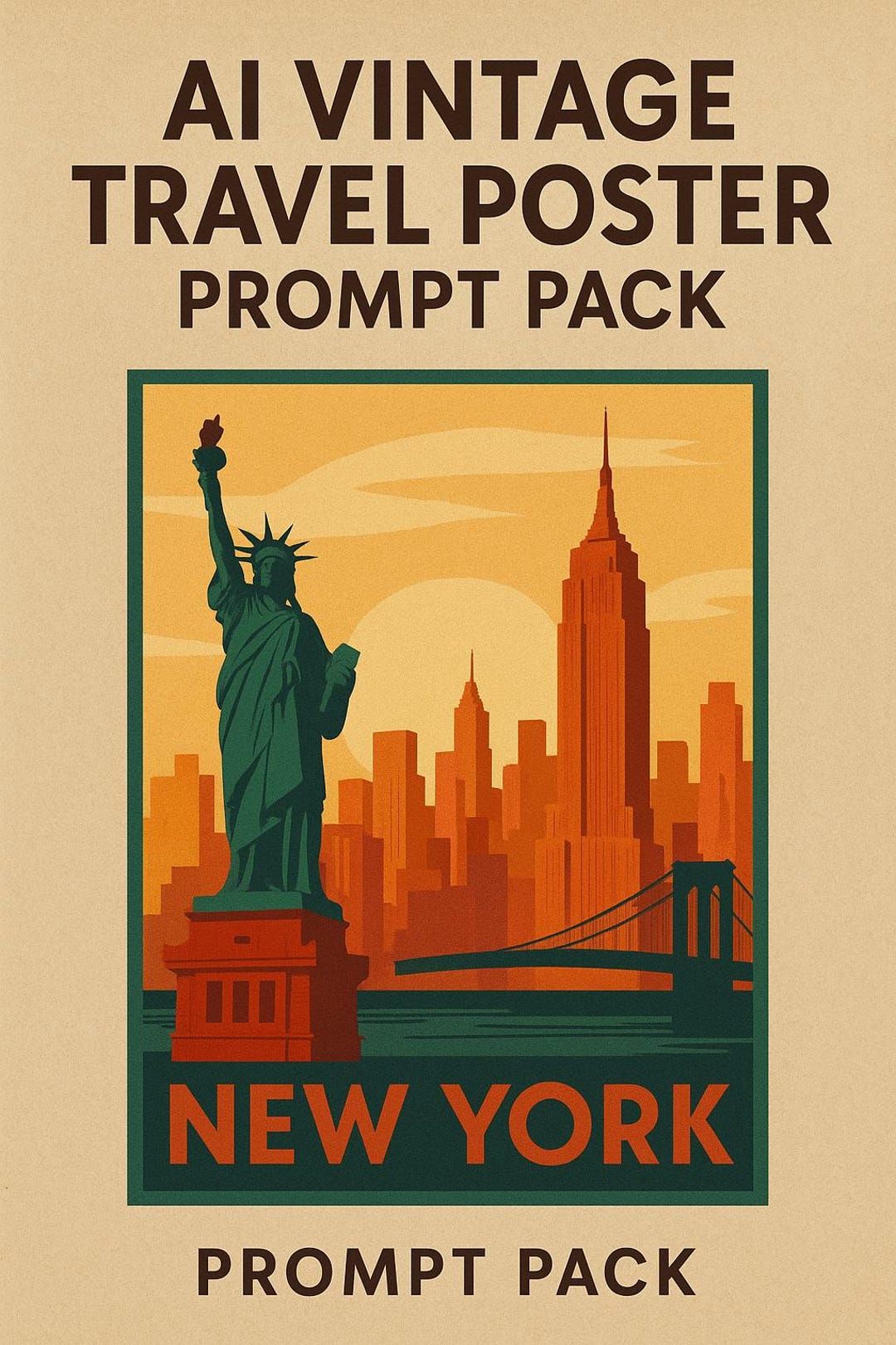 AI Art Deco Travel Poster Prompt Pack: 1930s Style - Midjourney ...