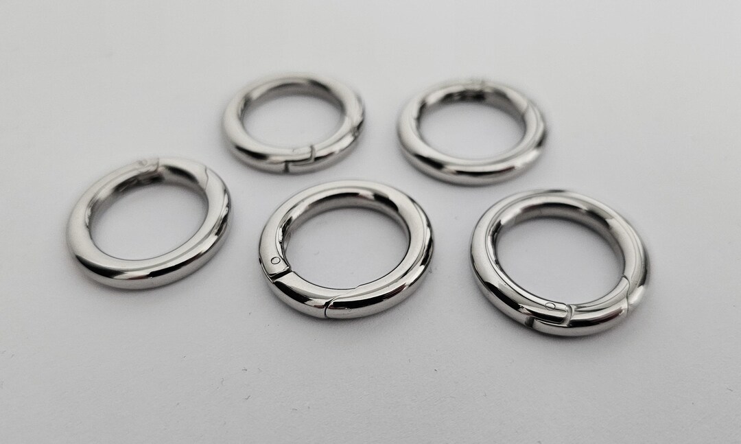 24mm Stainless Steel Spring Gate O Ring - Push Gate O-ring Clasp - Etsy
