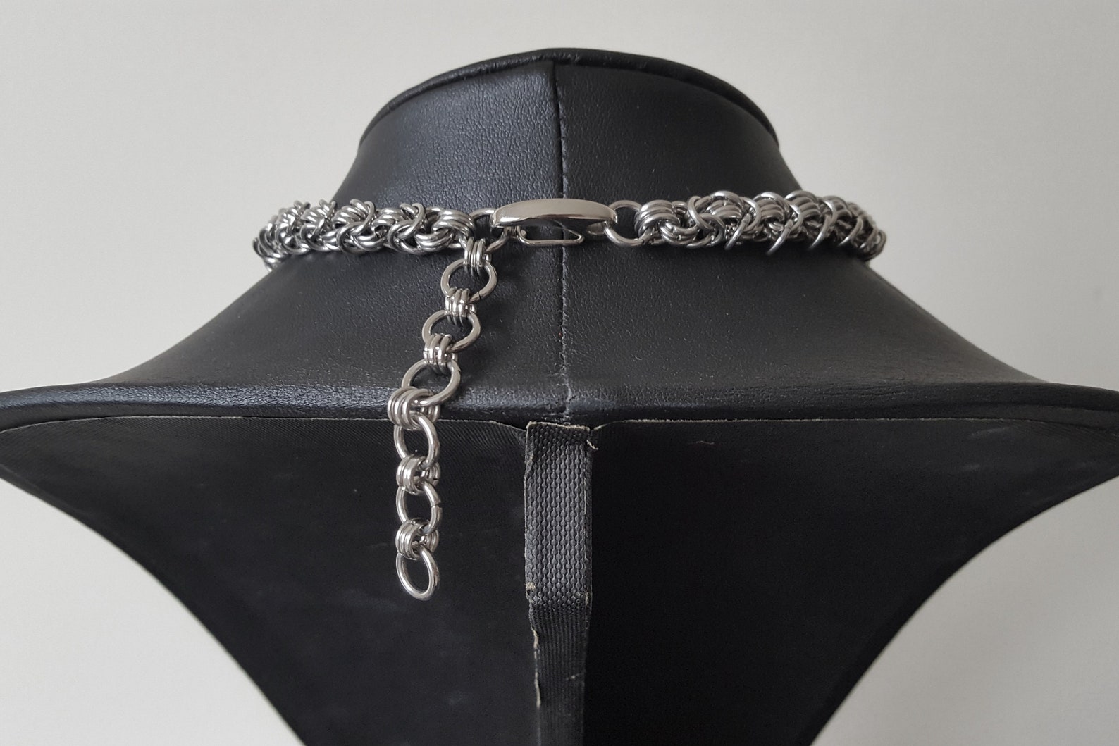 7mm Rosetta Chainmail Link Choker Necklace – Stainless Steel Gothic ...