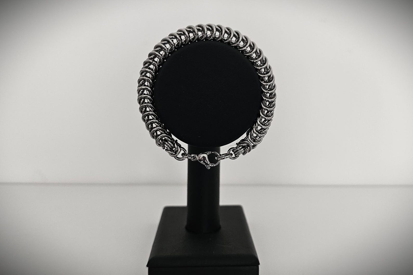 Stainless Steel Box Weave Chainmail Bracelet - Modern Gothic Punk Chain ...