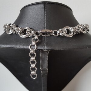 Chunky Stainless Steel Mobius-byzantine Chainmail Necklace – Gothic ...