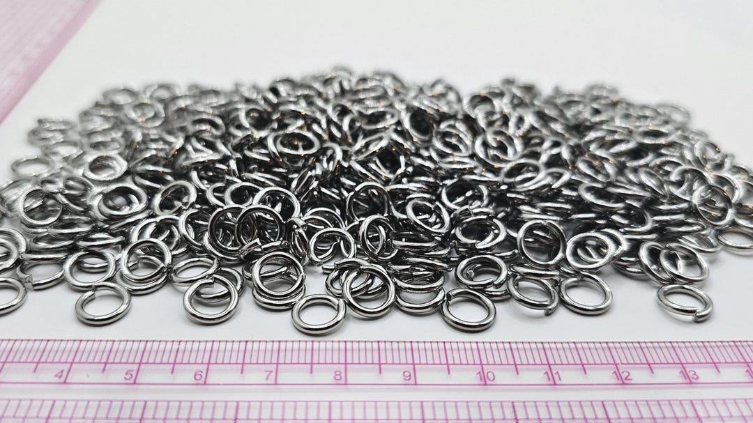 9mm X 1.5mm Stainless Steel Chainmail Rings - 165g - Approx 500 Jump ...