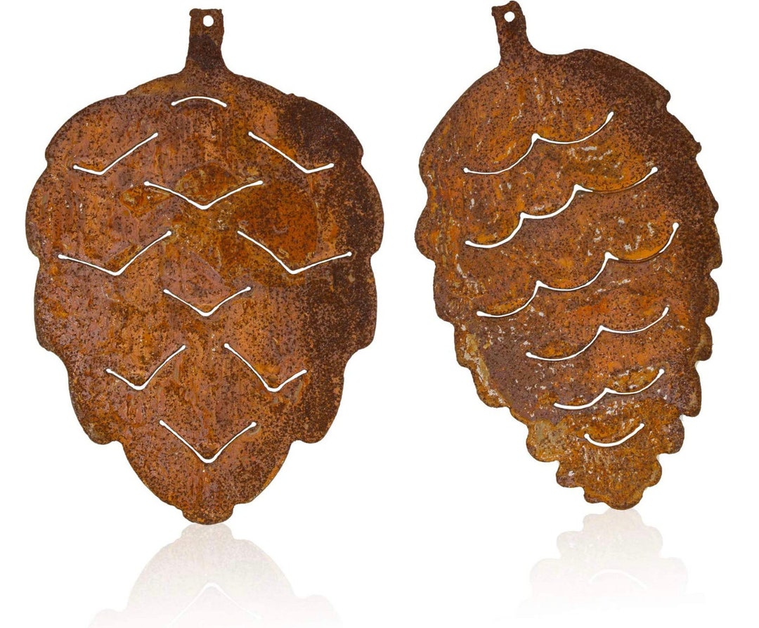 Metal Cones for Hanging Patina Height 20 Cm Set of 2 - Etsy