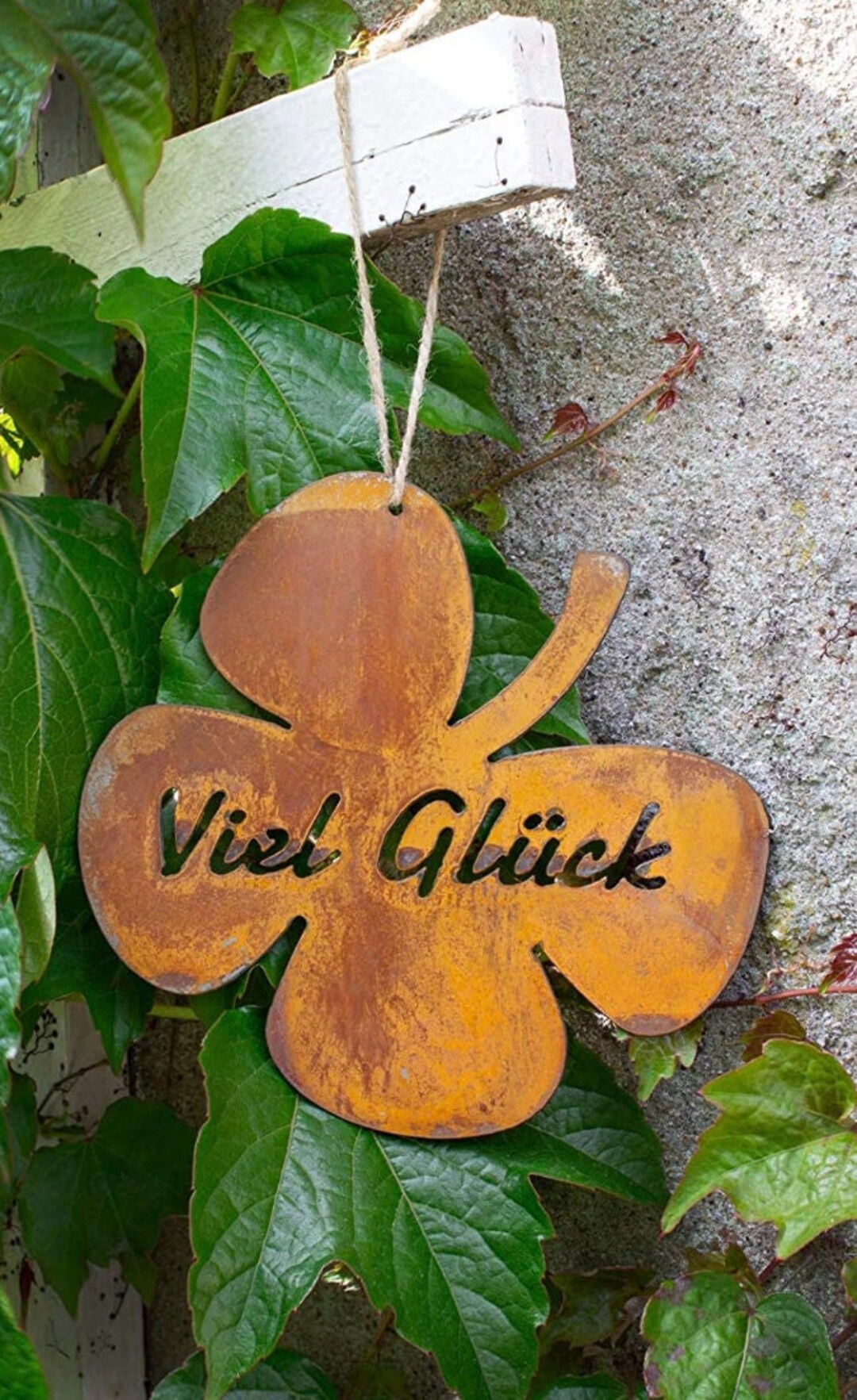 Metal Rust Hanger Good Luck D18cm - Etsy