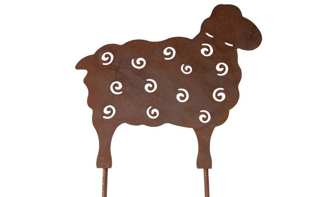 Lamb Plug Sheep Rust Metal Patina - Etsy