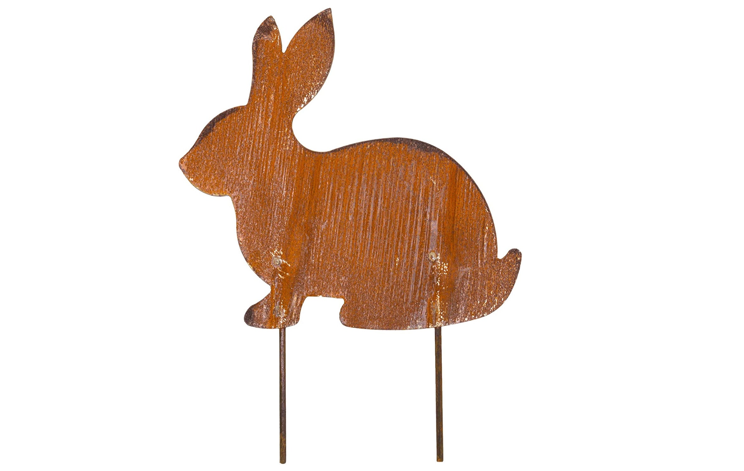 Metal Bunny Rust Animal Patina Easter Garden Decoration Rust - Etsy