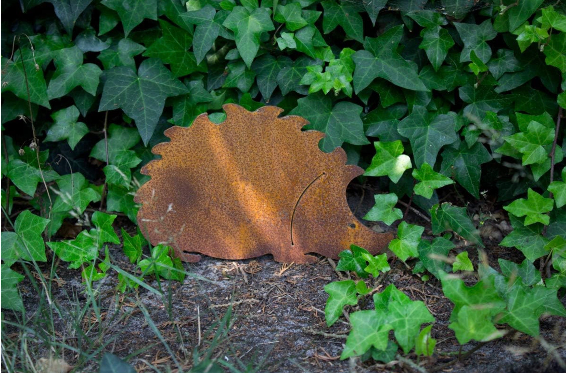 Garden Stake Hedgehog Rust Metal Patina Autumn Decoration Garden Made ...