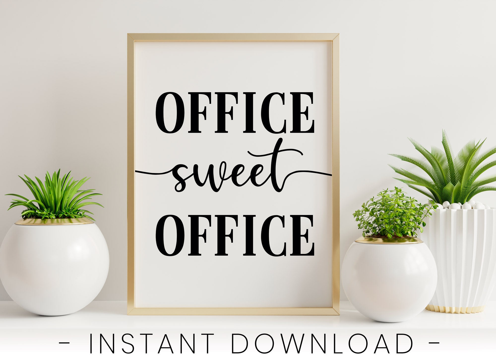 Office Sweet Office Wall Art Printable | Office Sign Decor | Boss ...