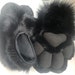Black Fur Paws Without Claws Indoor Fursuit Feet Paws Fluffy - Etsy