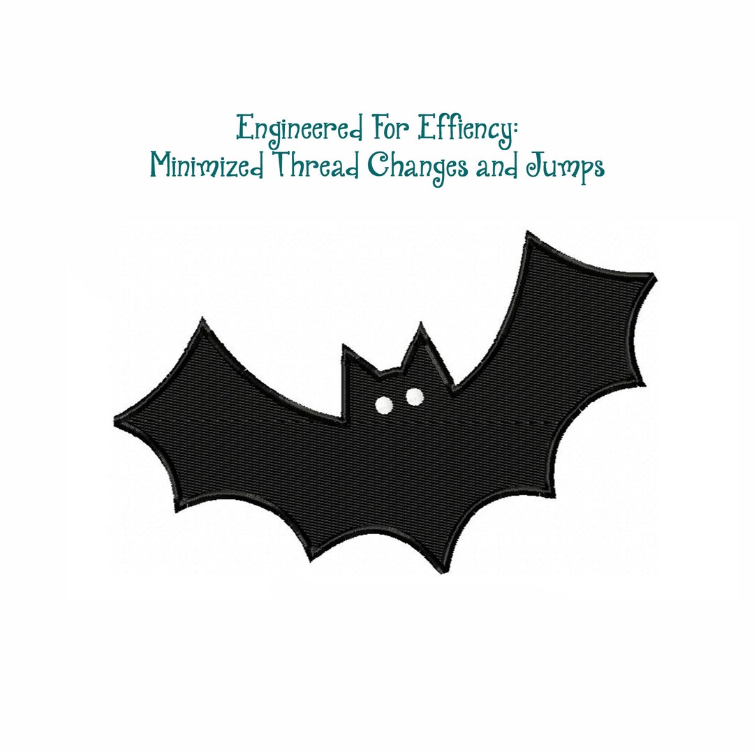 Bat Fill Machine Embroidery Design Instant Download File - Etsy