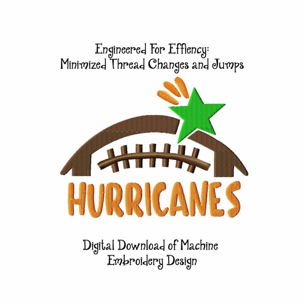 Miami Hurricanes Embroidery Design - Etsy