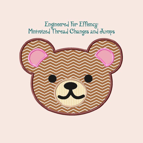 Teddy Bear Applique Design - Etsy