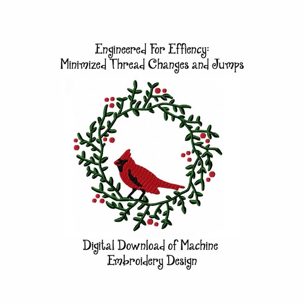 Cardinal Embroidery - Etsy