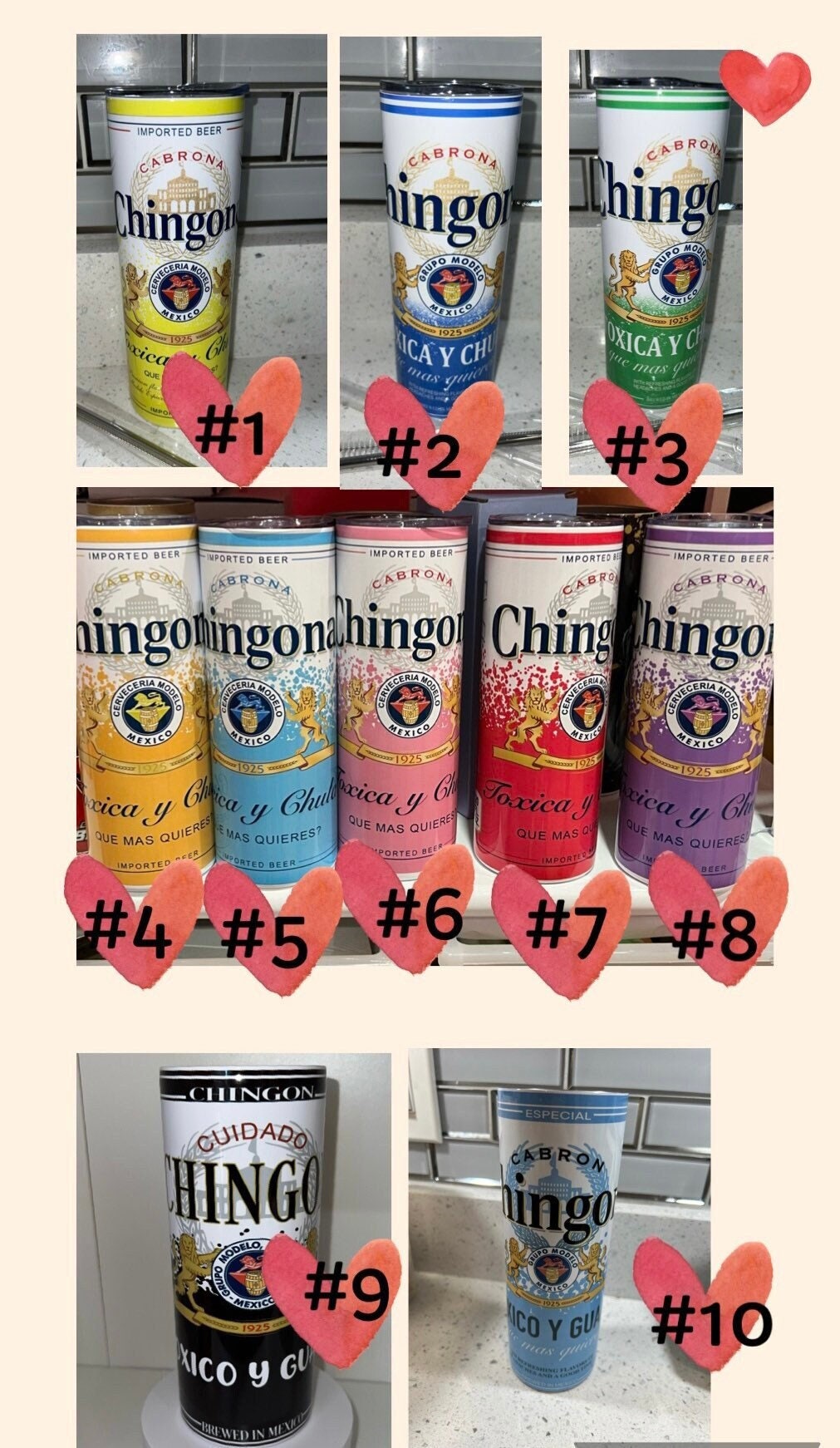 Chingona Tumblers 20oz Chingona Vaso Termo Personalizado De 20 Oz ...