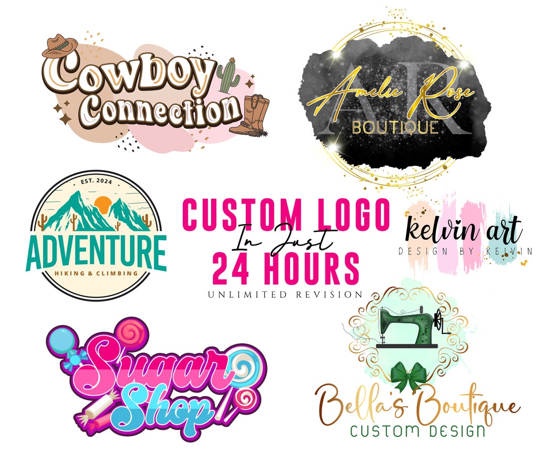 Custom Logo and Branding, Sweet Treat Logo, Personalized Business Logo ...