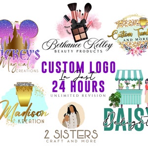 Custom Logo and Branding, Sweet Treat Logo, Personalized Business Logo ...